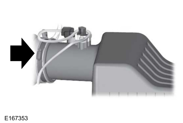 Loosen the Air Outlet Tube Clamp