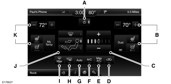 Climate Control Buttons