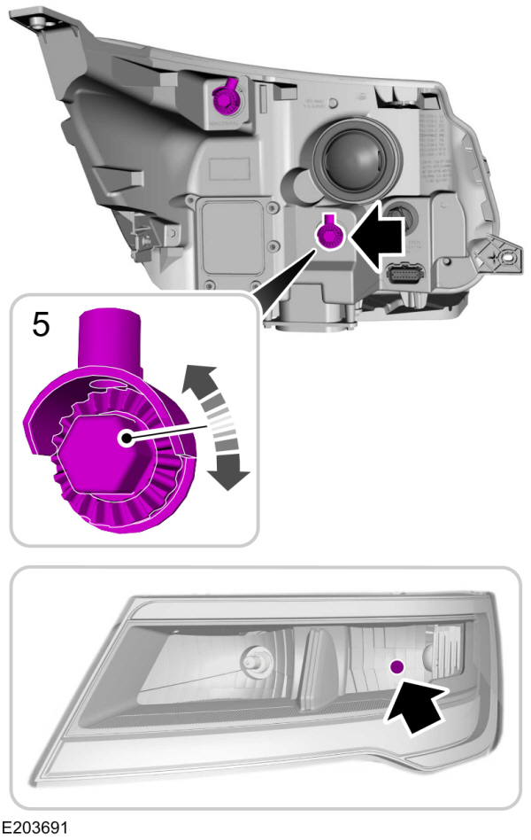Headlamp Aim Adjusters