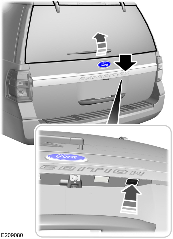 Manually Opening the Liftgate