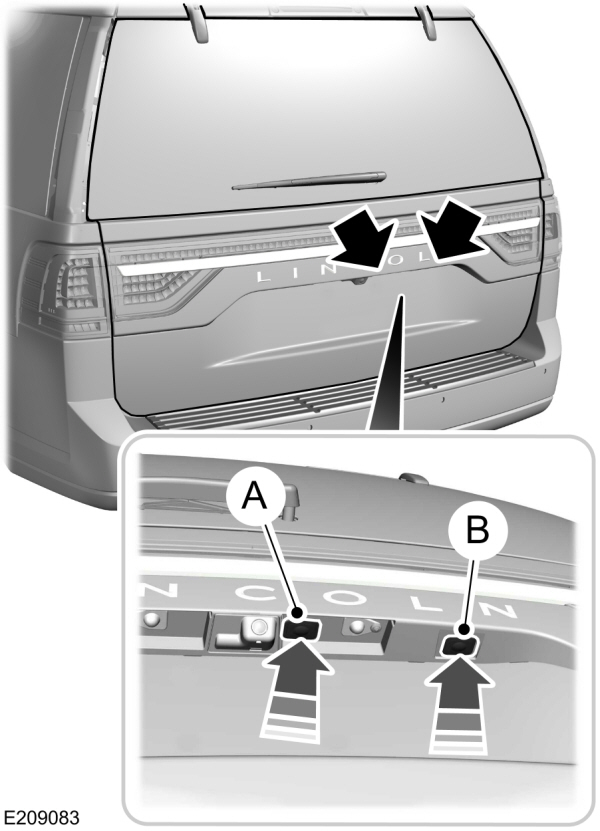 Split Liftgate Release Buttons