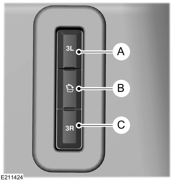 Power Fold Seat Control Buttons