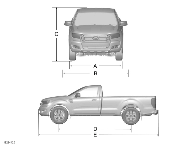 Dimensiones Del Chasis De La Camioneta Ford