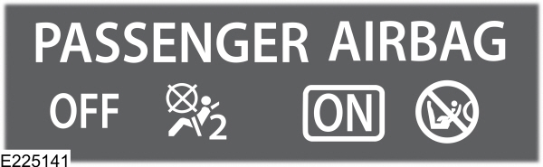 Passenger Airbag ON/OFF Light Indication