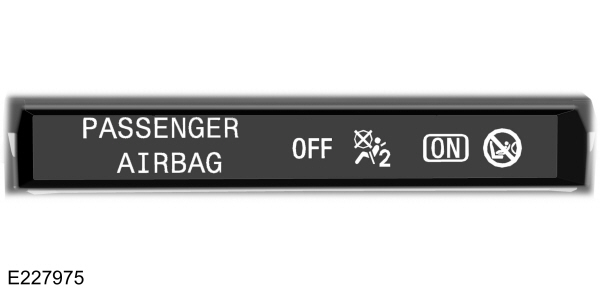Front Passenger Airbag ON/OFF Light Indication