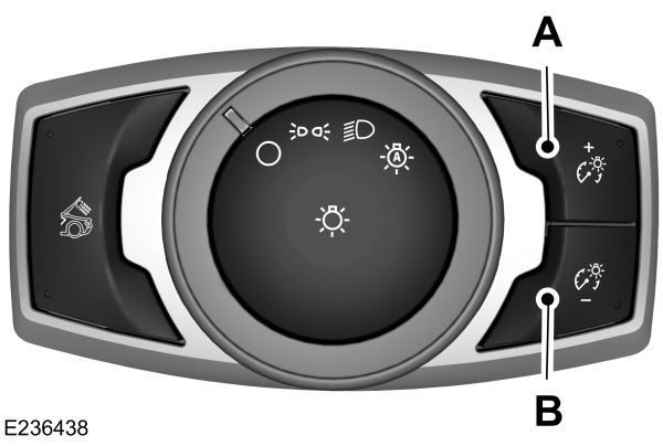 Instrument Panel Lighting Dimmer Buttons
