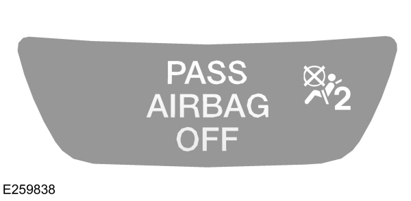Passenger Airbag Deactivation Indicator