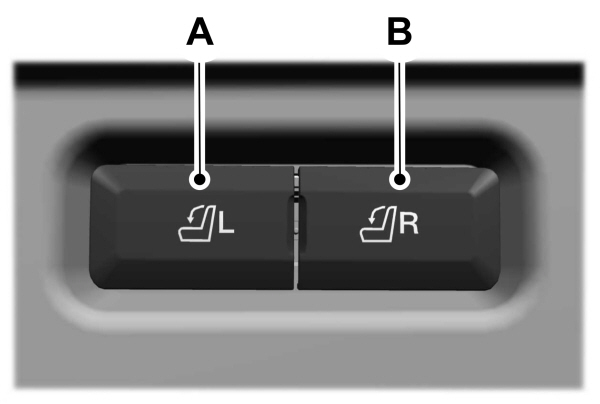 Power Fold Seat Buttons
