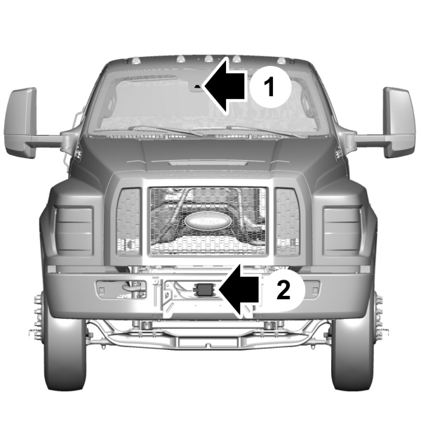 Pre-Collision Assist Camera and Sensor Location