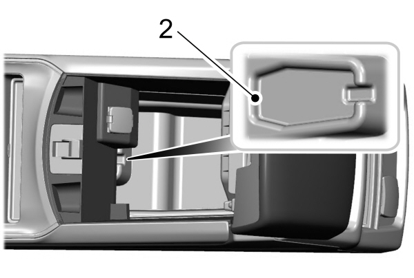 Passive Key Location Inside Console