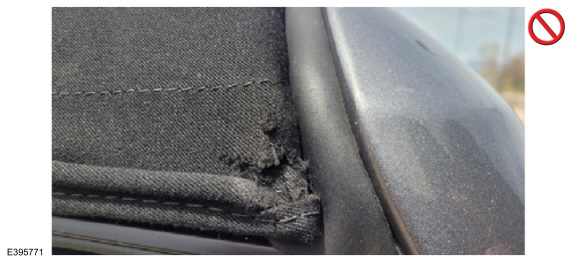 Sharp header edge (Warrantable)